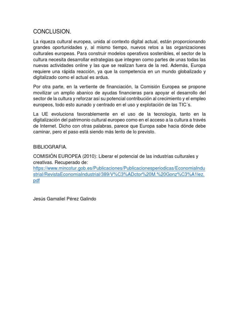 Conclusion Tics | PDF