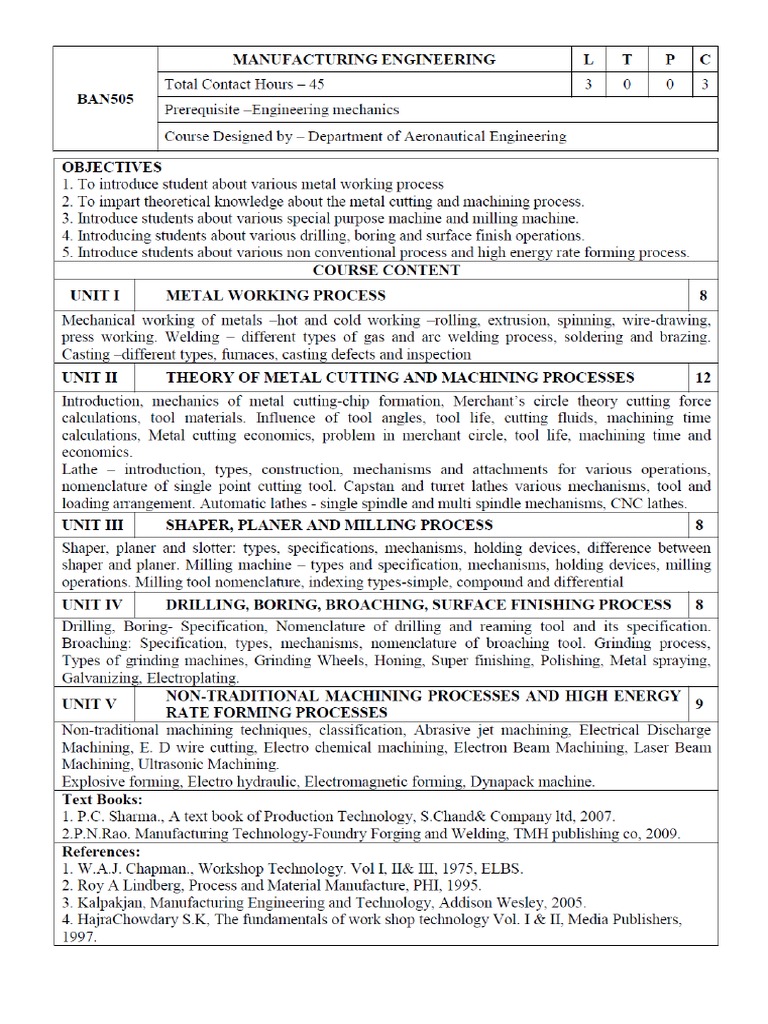 UNIT - I Short Notes Metal Forming | PDF | Casting (Metalworking) | Forging