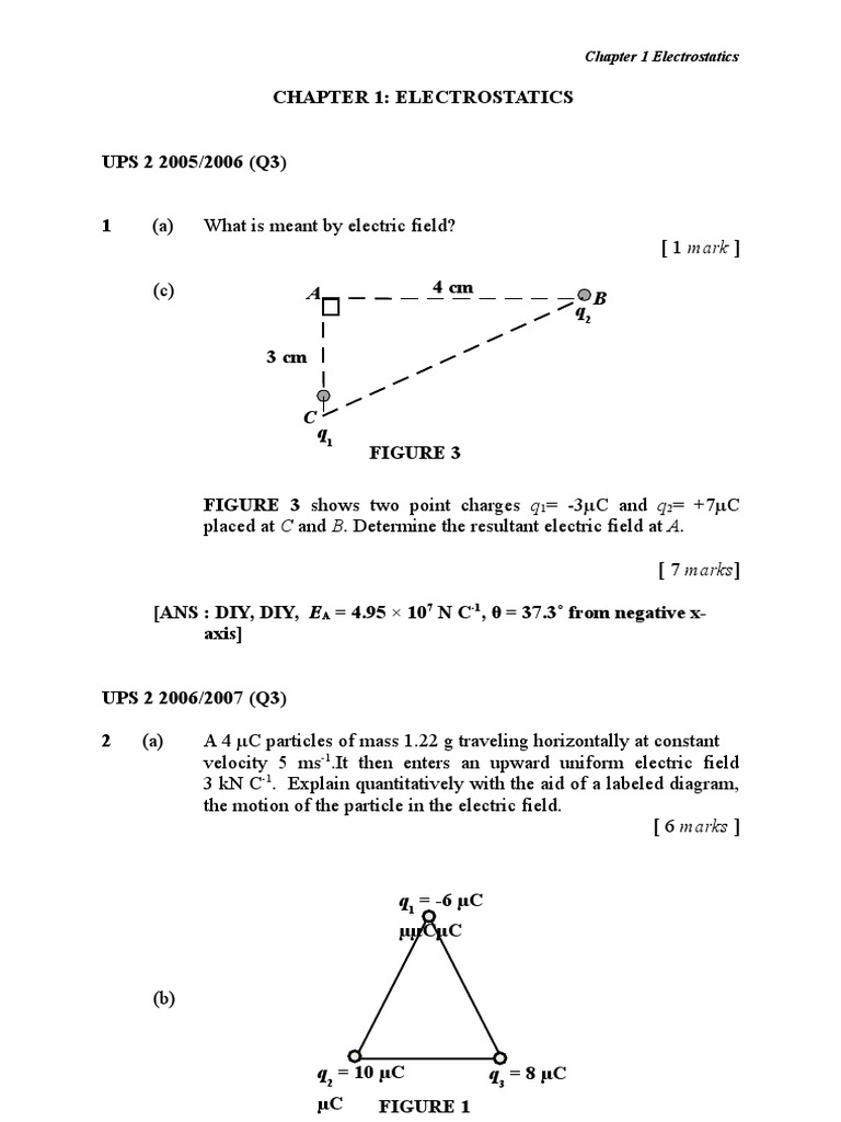 Electrostatics: Charge Interactions and Forces | PDF | Electric Field ...