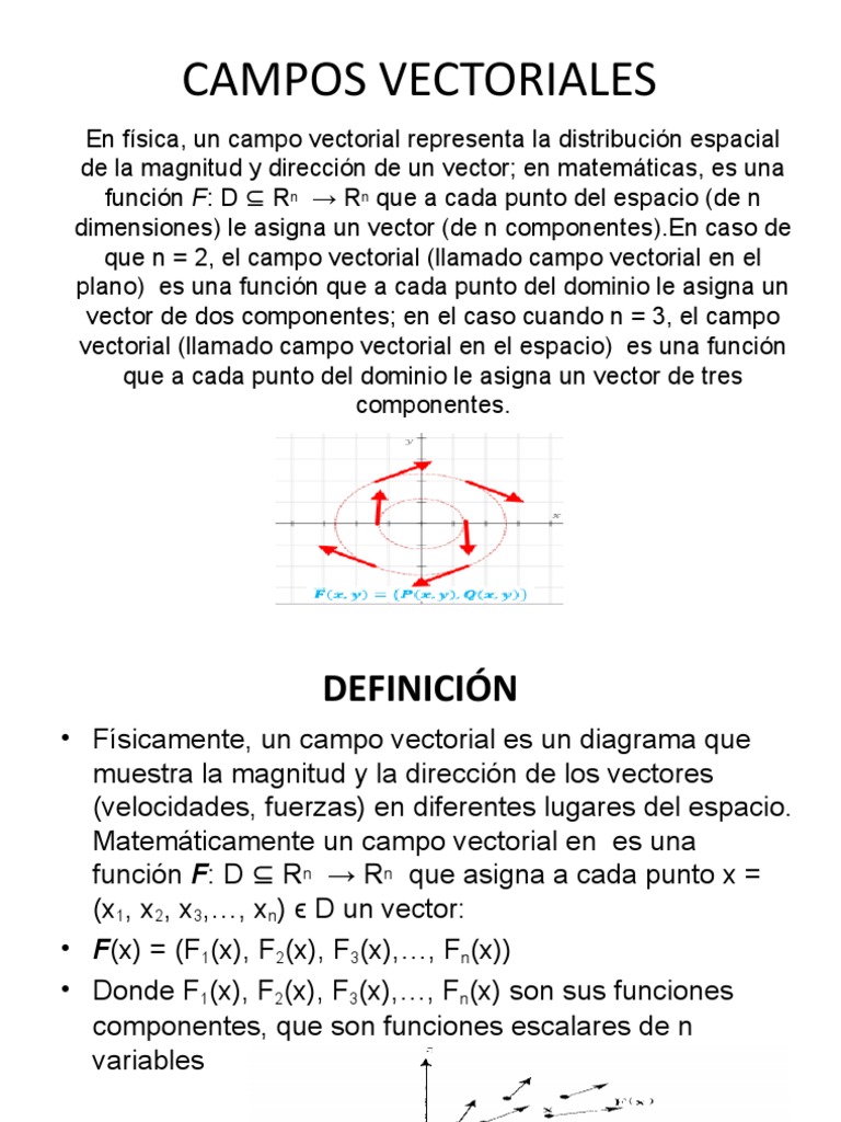 Campos Vectoriales5 | PDF | Vector Euclidiano | Escalar (Matemáticas)