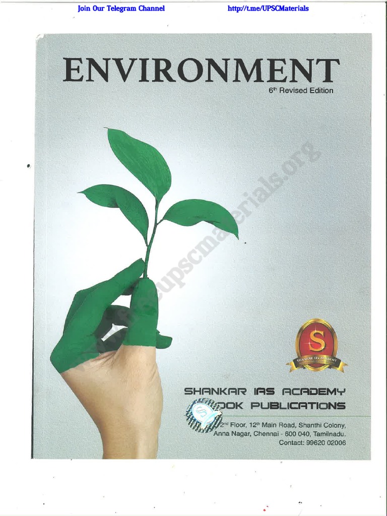 Shankar IAS 6th Edition Environment Book PDF | PDF