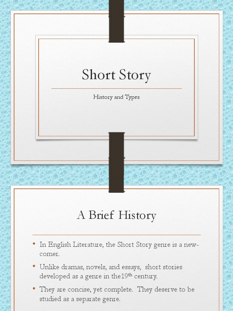 Short Story - History | PDF | Narration | Plot (Narrative)