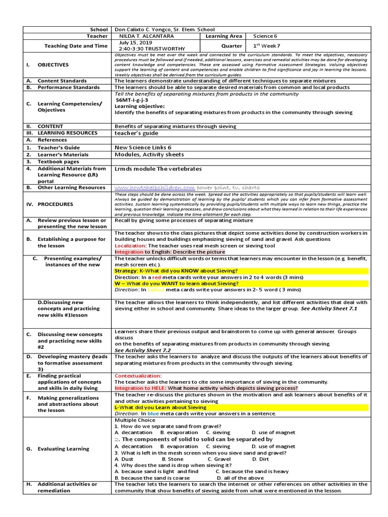 TEMPLATE For DLL | PDF | Differentiated Instruction | Learning