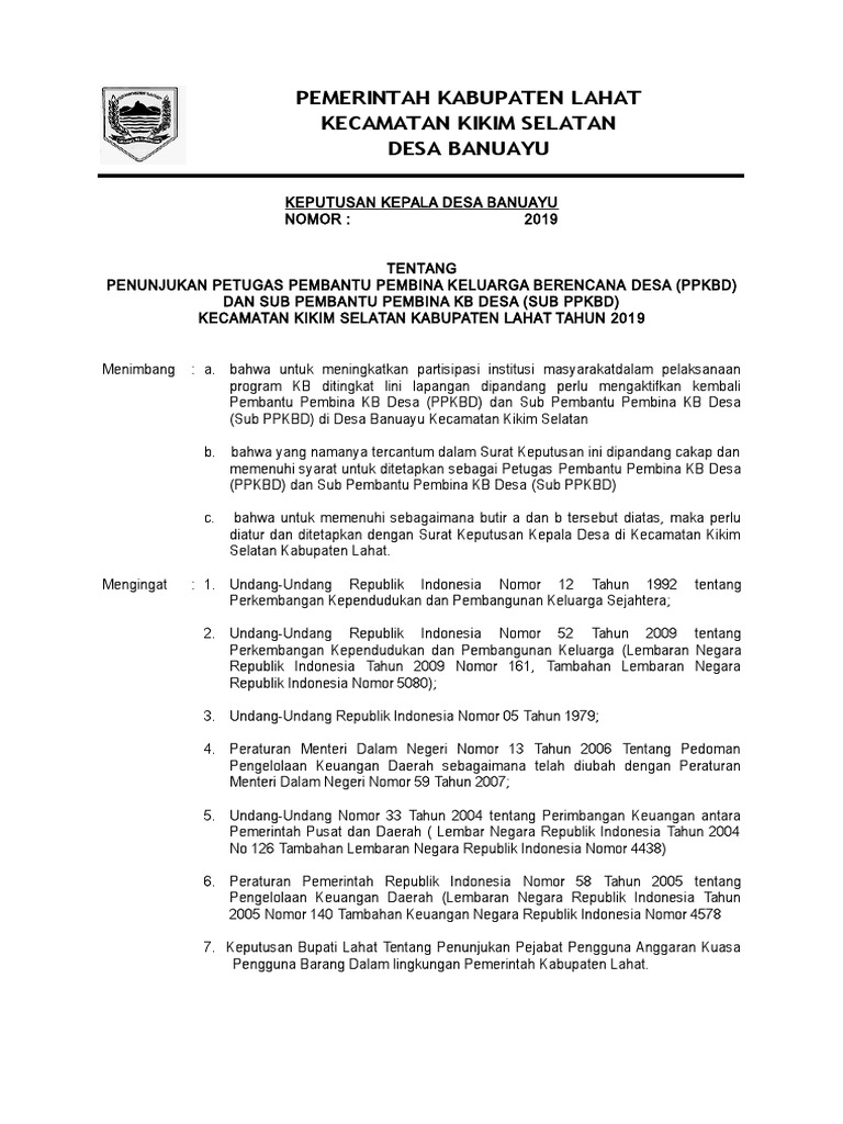 SK PPKBD | PDF