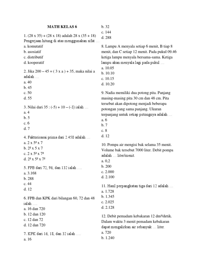 Math 6b | PDF | Metode & Bahan Ajar