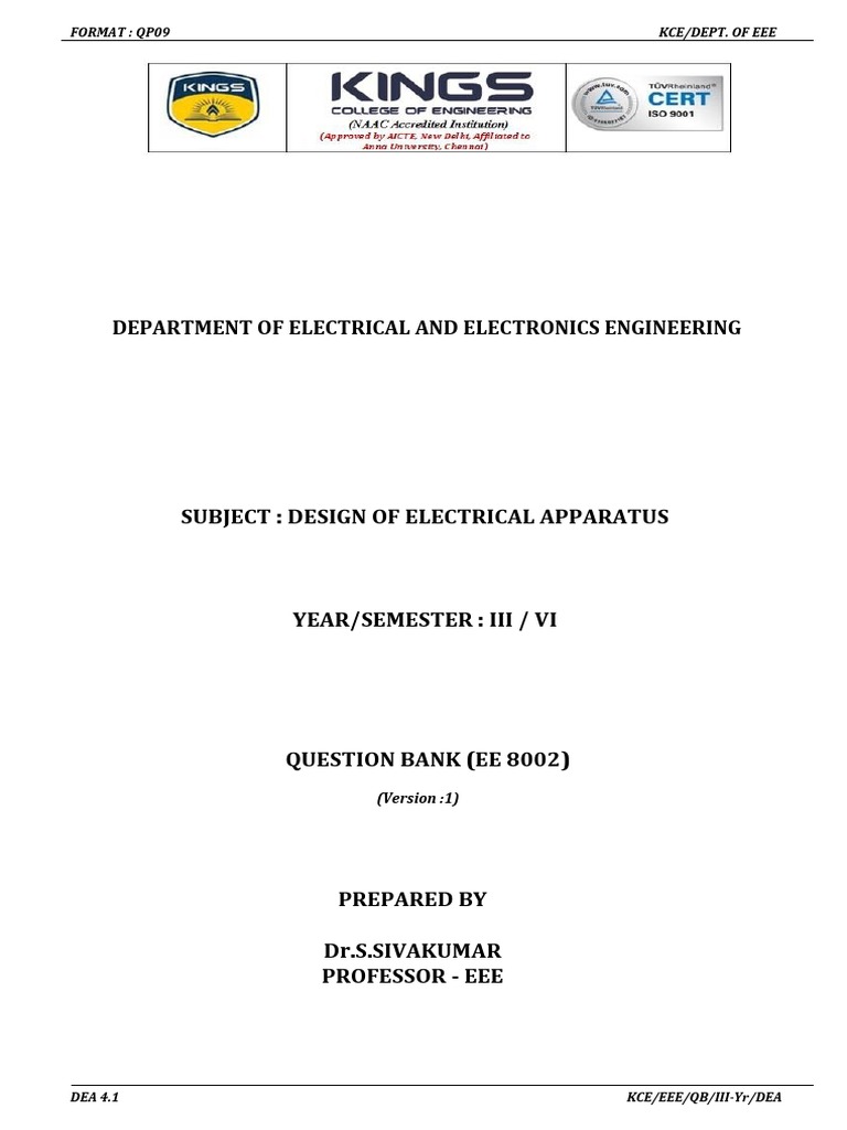 Ee 8002 Dem CP Final | PDF | Electric Motor | Transformer