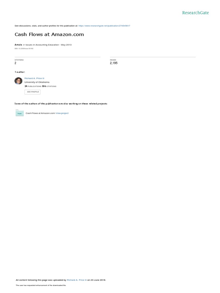 Analisis Amazon | PDF | Financial Accounting Standards Board | Cash ...