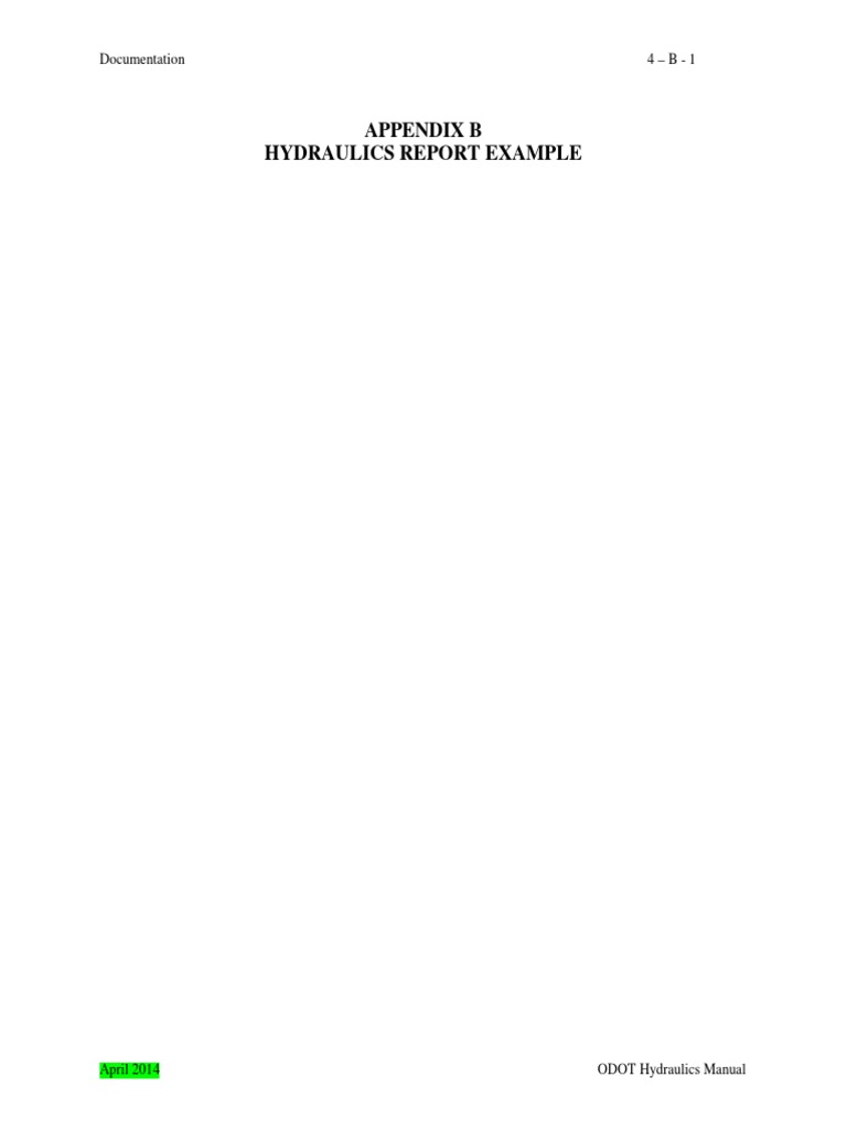 Hydraulics-04-B Report Example PDF | Download Free PDF | Flood | Stream