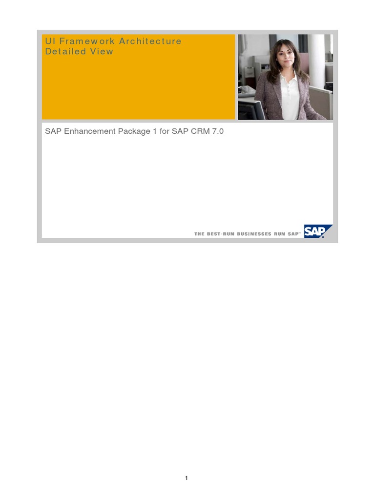 SAP CRM UI Framework Architecture Detailed View Tutorial | PDF | Model ...