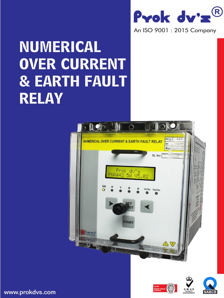 Numerical Over Current & Earth Fault Relay | PDF | Relay | Power Supply