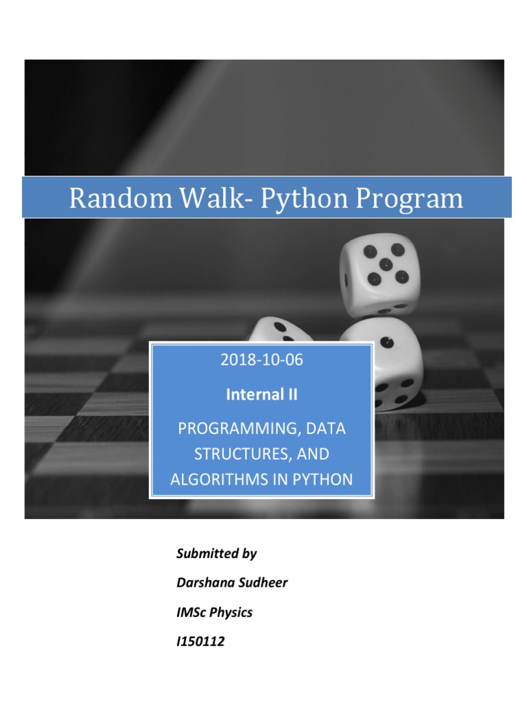 2 Dimensional Random Walk | PDF | Randomness | Scientific Theories