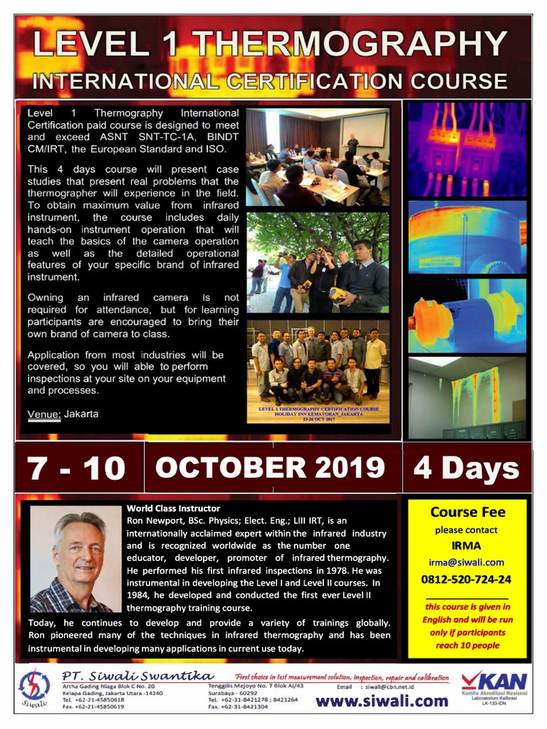 Thermography Certification Course | PDF | Thermography | Infrared