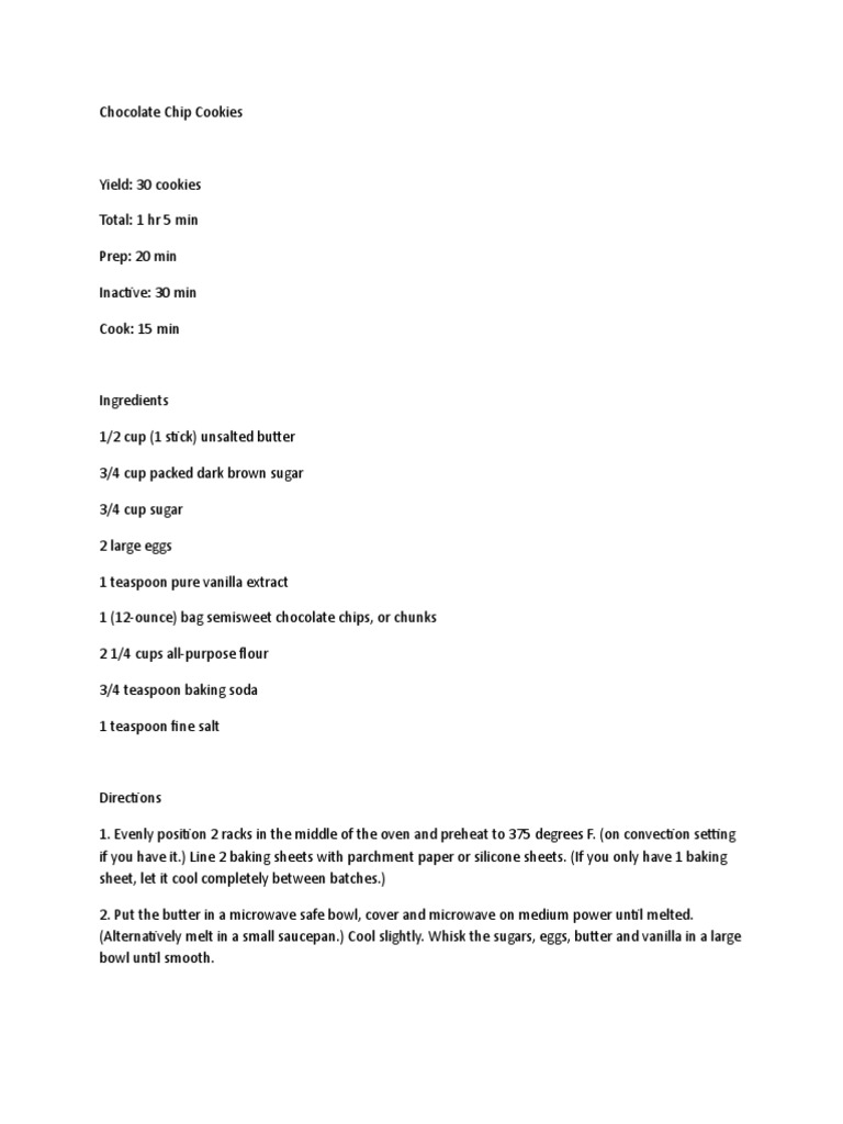 Chocolate Chip-WPS Office | PDF