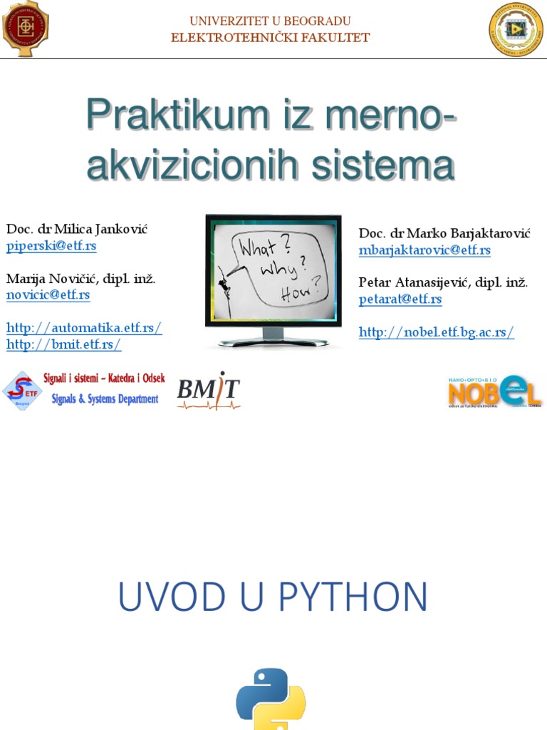 Uvod U Python | PDF