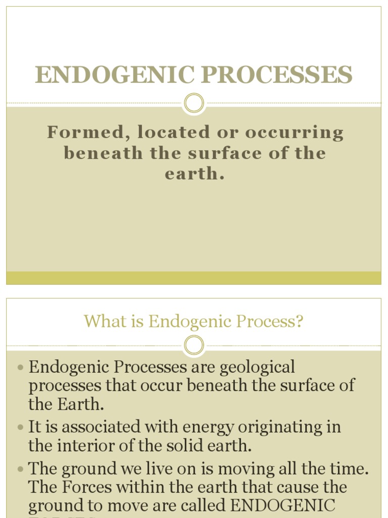 ENDOGENOUS Process | PDF | Volcanism | Fault (Geology)