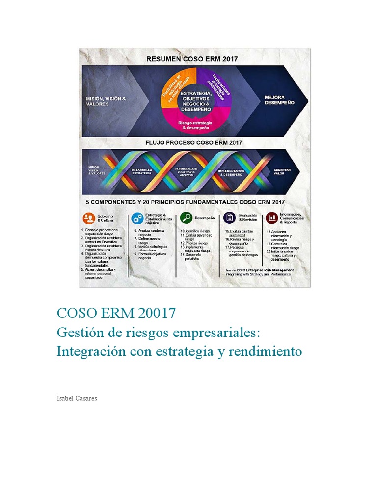 COSO ERM 2017 en Español PDF | PDF | Administración Pública | Planificación