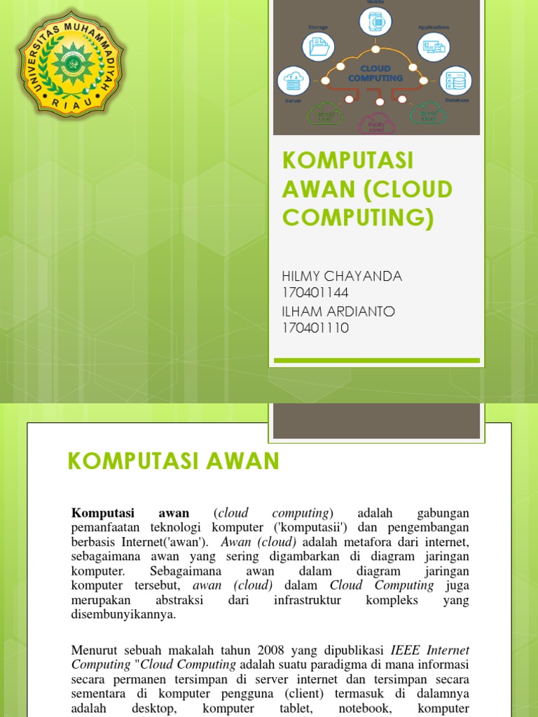 Komputasi Awan (Cloud Computing) | PDF