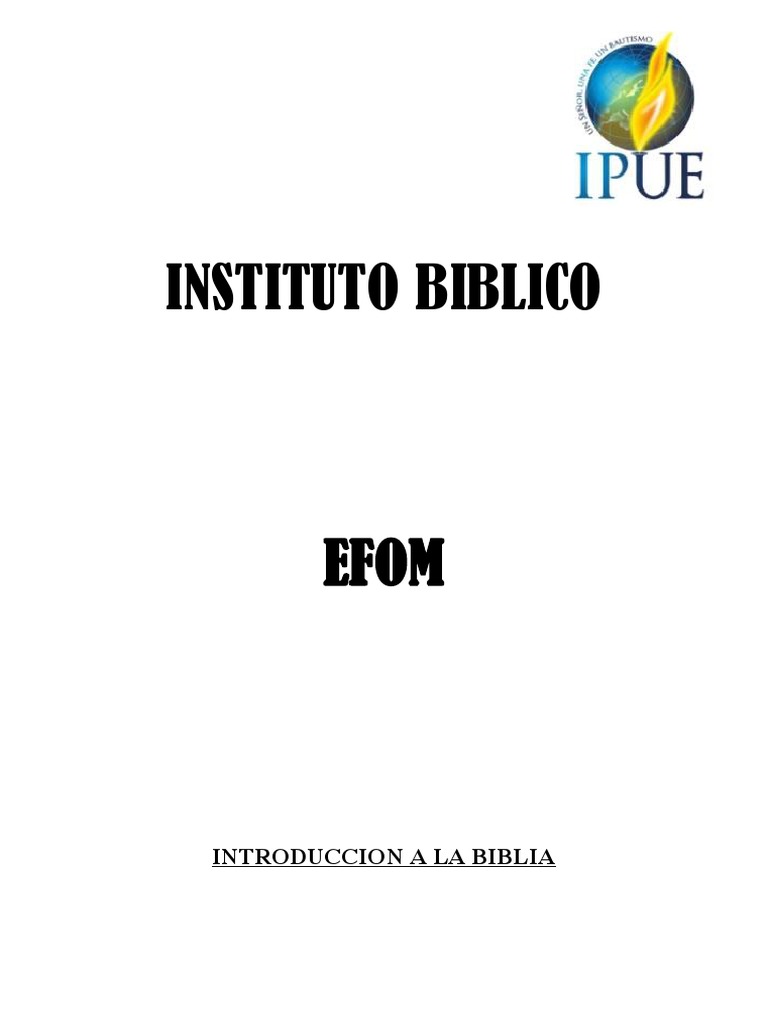 Introduccion Modulo PDF | PDF | Canon bíblico | Biblia