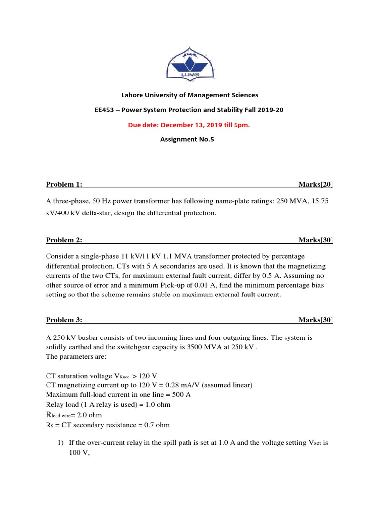 Assignment 5 Pdf Pdf Transformer Relay 9153