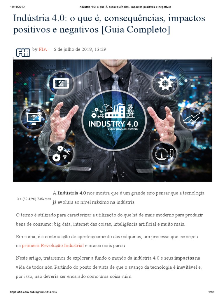 Indústria 4.0_ o que é, consequências, impactos positivos e negativos ...