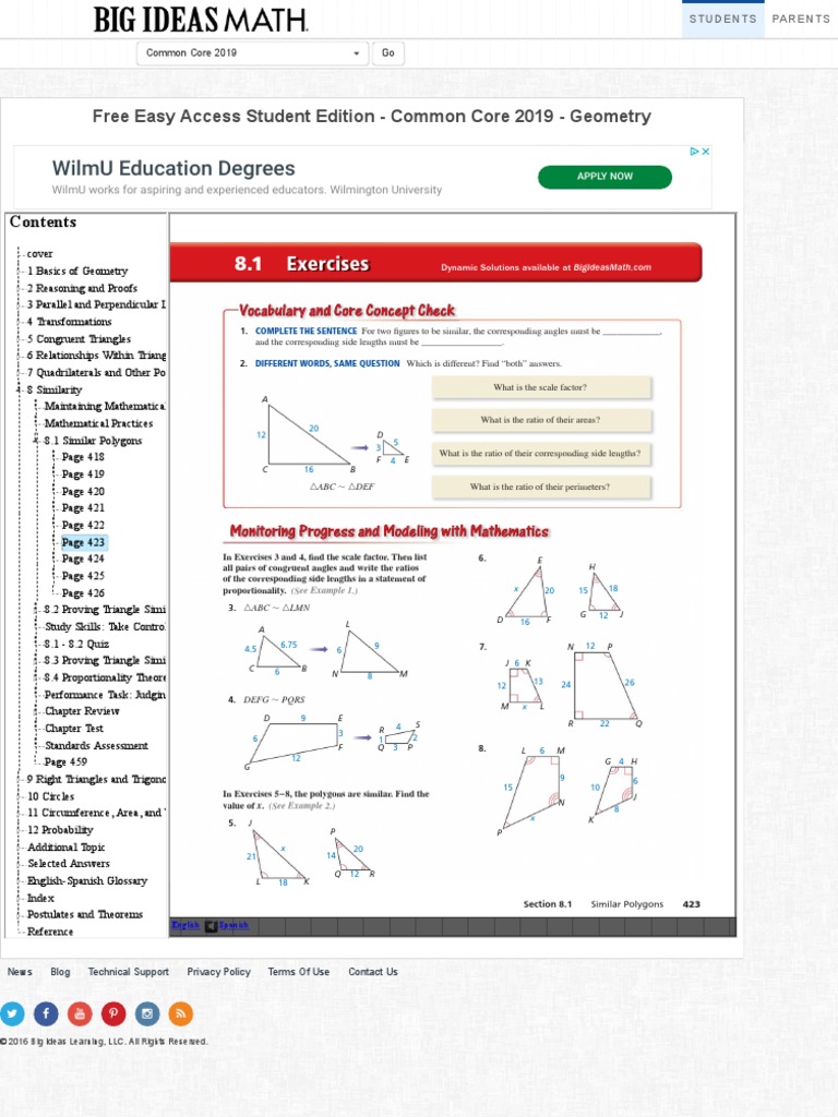 Free Easy Access Student Edition PDF | PDF | Euclid | Geometry
