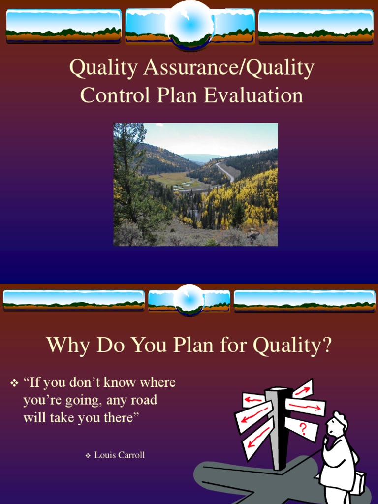 QA/QC Plan Evaluation Summary | PDF | Quality Assurance | Verification And Validation