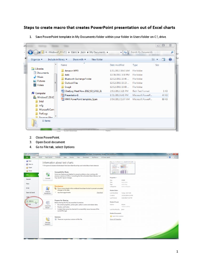 Create PPT from Excel Charts Macro | PDF | Visual Basic For ...
