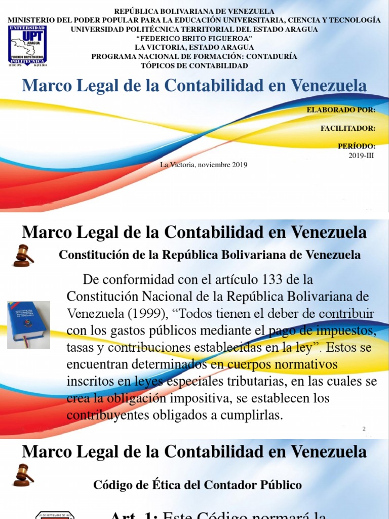 Marco Legal de la Contabilidad en Venezuela | Contabilidad | Impuestos