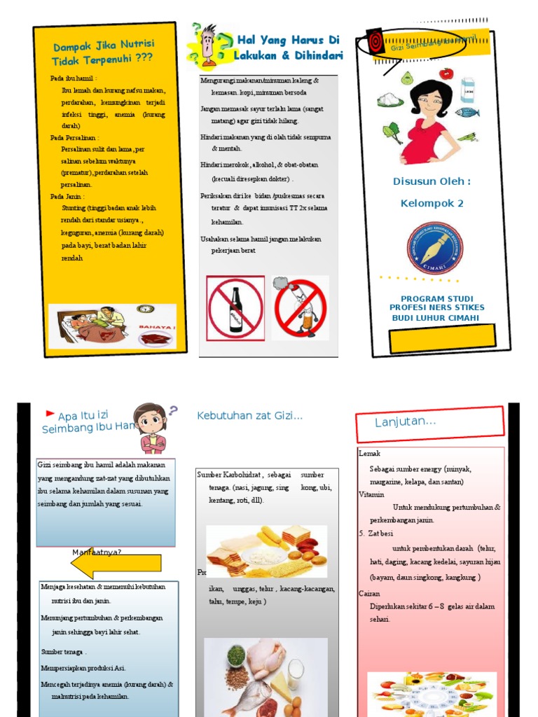 Leaflet Gizi Ibu Hamil - Pub | PDF