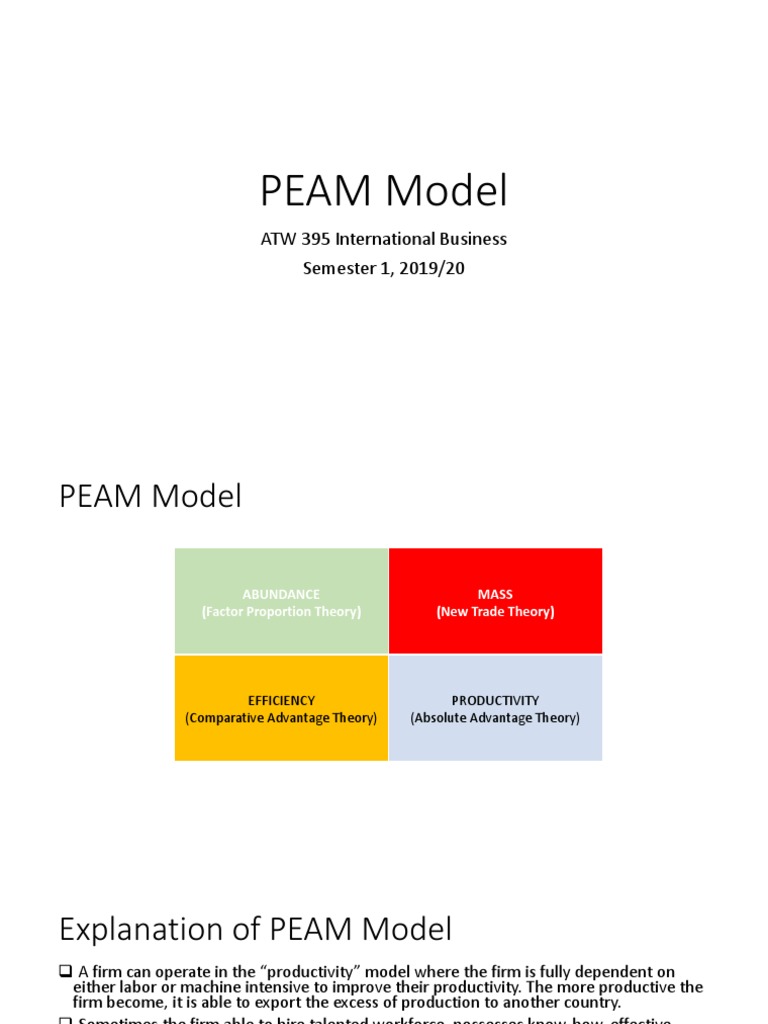 Understanding the PEAM Model | PDF | Business
