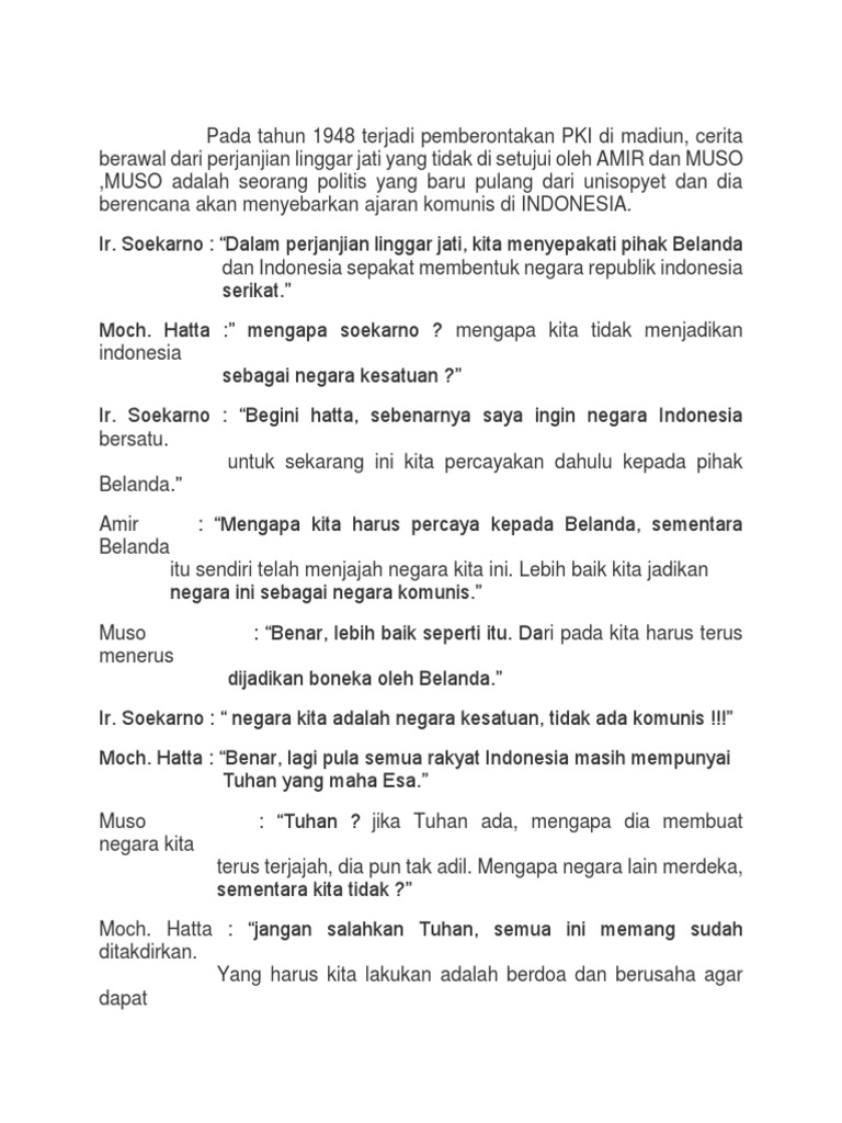 Pada Tahun 1948 Terjadi Pemberontakan PKI Di Madiun | PDF | Sejarah