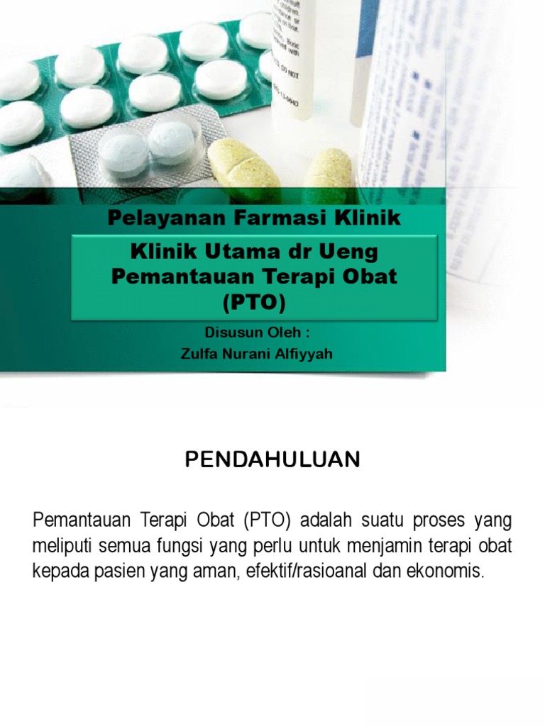 Farmasi Klinik DR Ueng PTO | PDF
