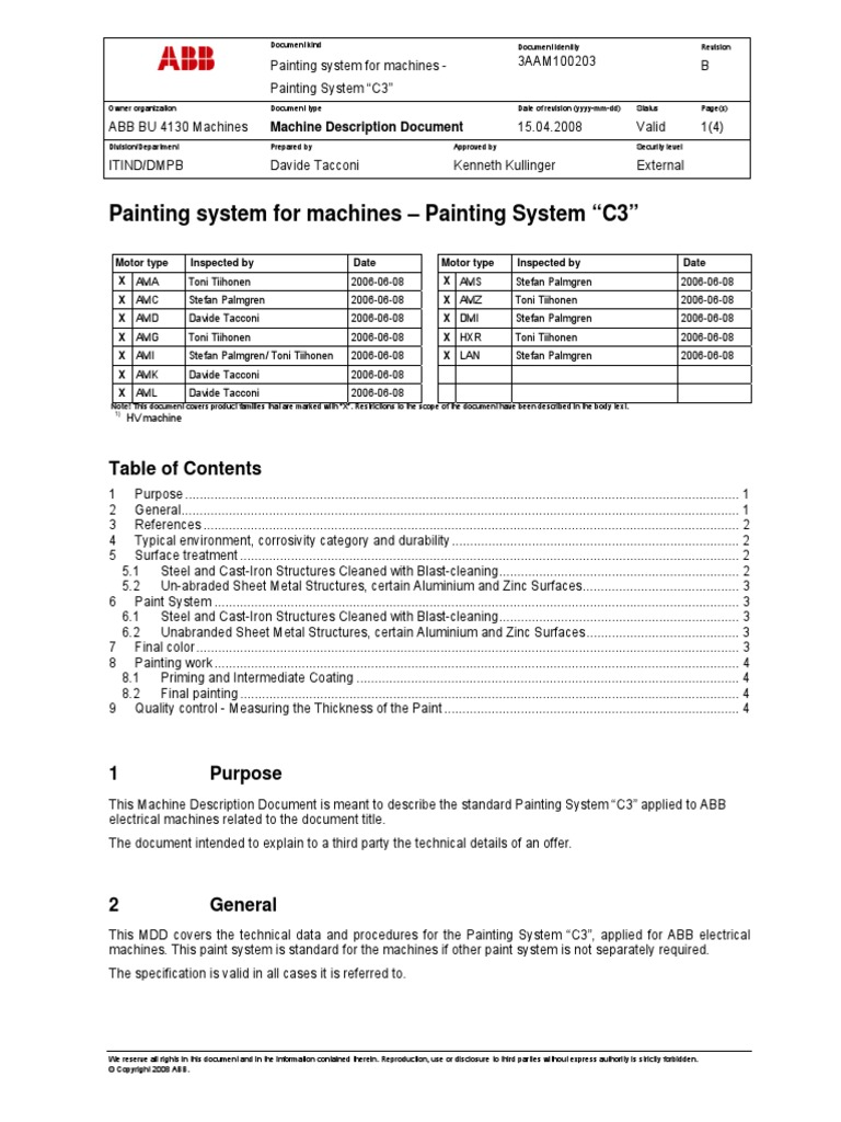 Painting System C3 PDF | PDF | Paint | Acrylic Paint
