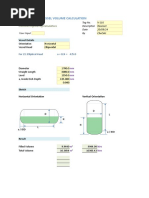Vessel Volume - Calculation | PDF