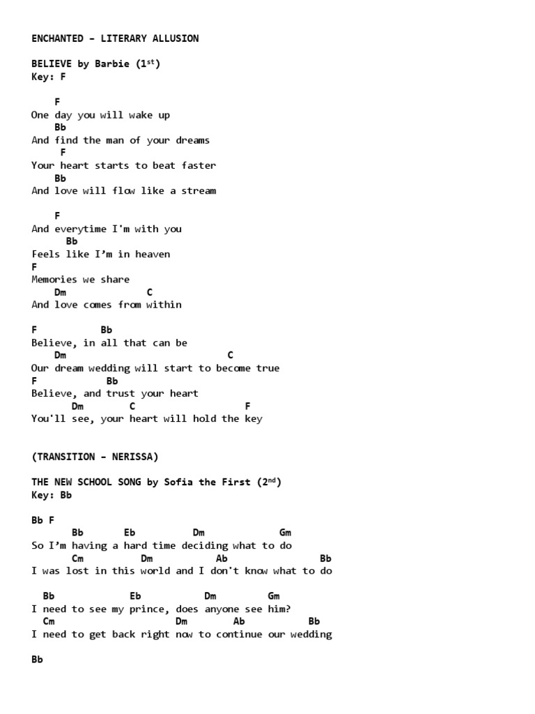 Enchanted Guitar Chords