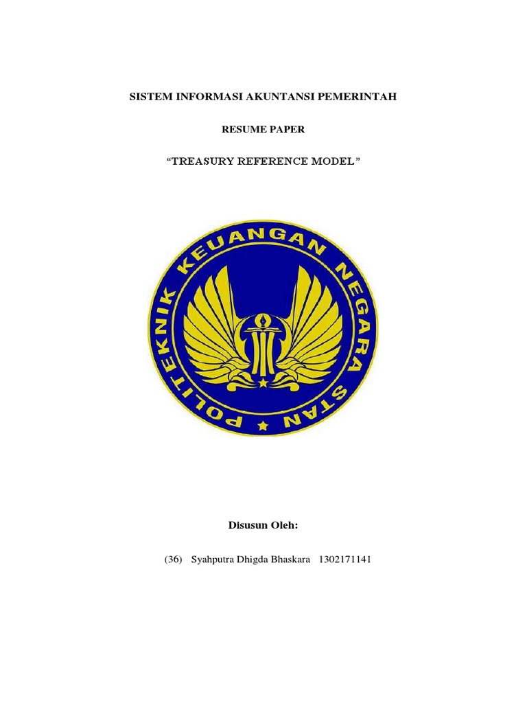 Resume Treasury Reference Model | PDF