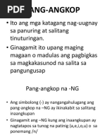 Wastong Gamit NG Nang NG at Nang | PDF