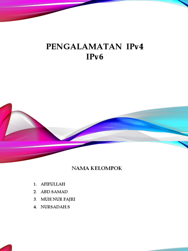 Presentasi IPv4 & IPv6 | PDF