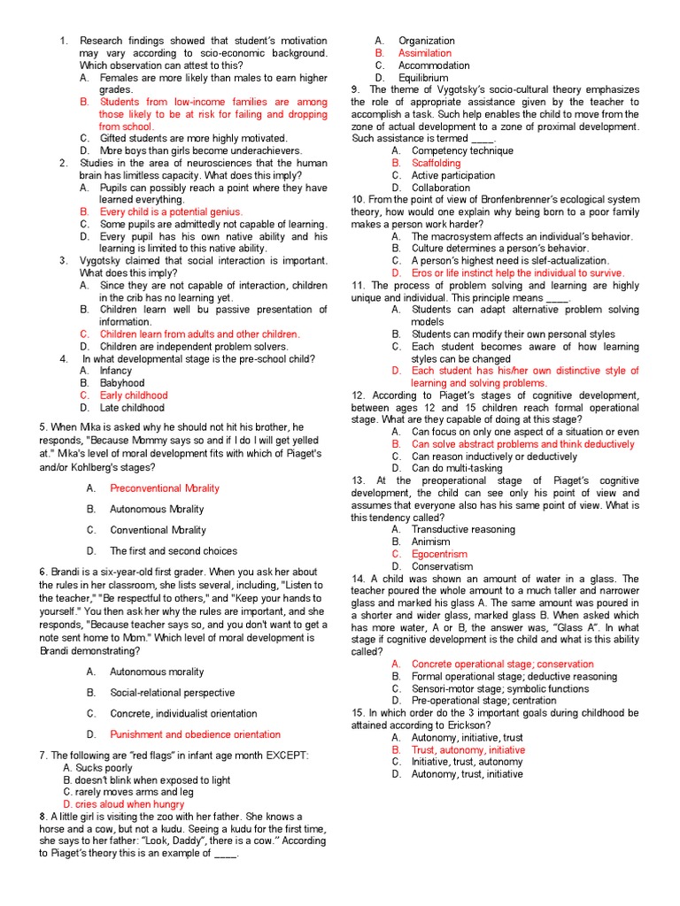 Quiz 1 Key - 15 Items | PDF | Behavior Modification | Behavioural Sciences