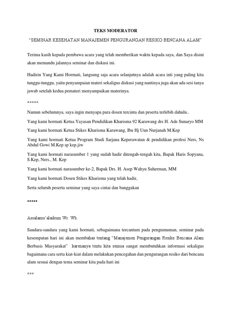 TEKS MODERATOR New4 | PDF