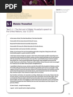 Malala's Nobel Speech: Rhetorical Analysis | PDF | Malala Yousafzai | Logos