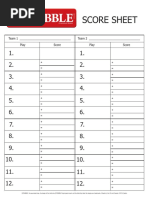 Scrabble Word List PDF | PDF