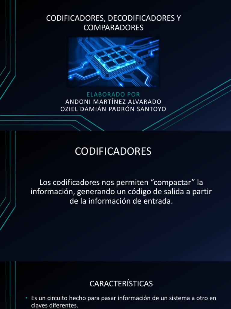 Codificadores, Decodificadores y Comparadores | PDF | Semáforo ...