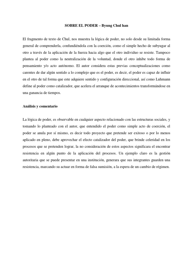 Sobre El Poder | PDF