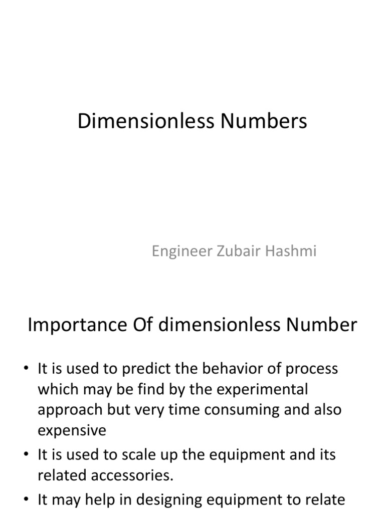 Dimensionless Number | PDF | Reynolds Number | Fluid Mechanics