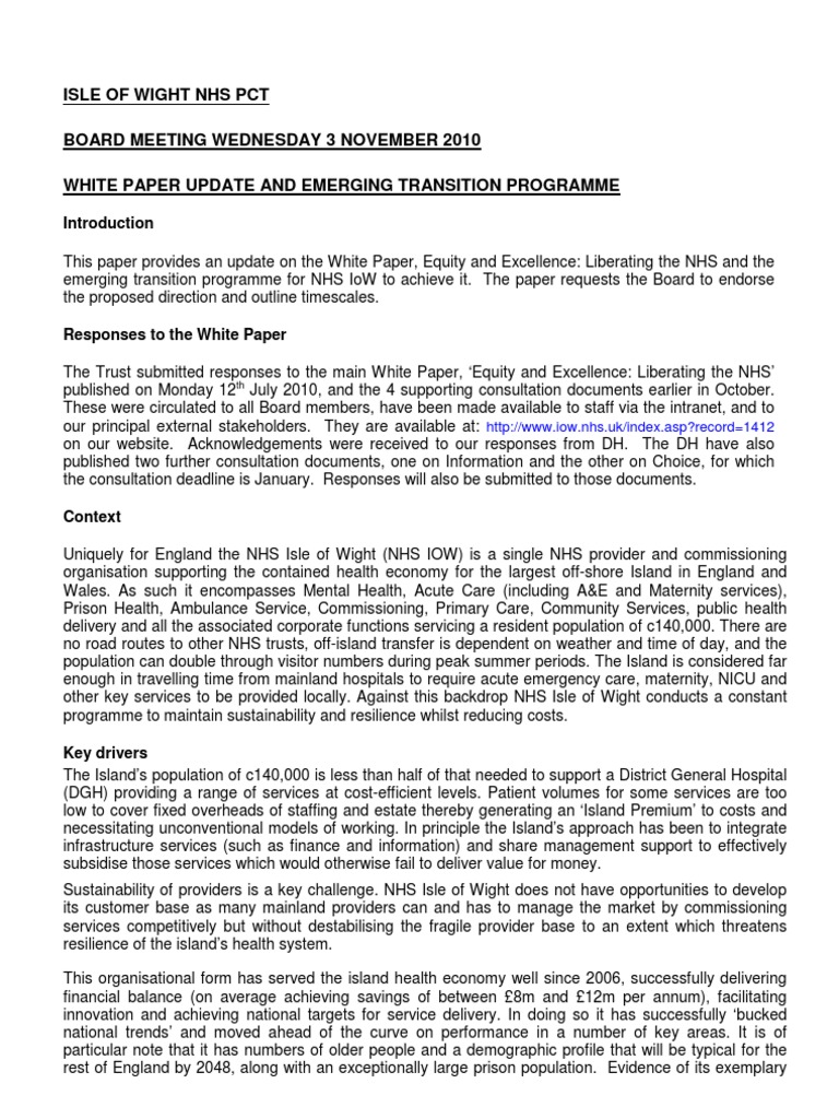 IW NHS 03-11-10 Board Paper - The White Paper - NHS IoW Next Steps v3 ...