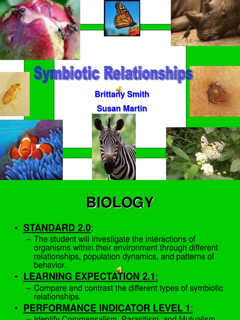 Symbioticrelations | PDF | Symbiosis | Biological Interactions