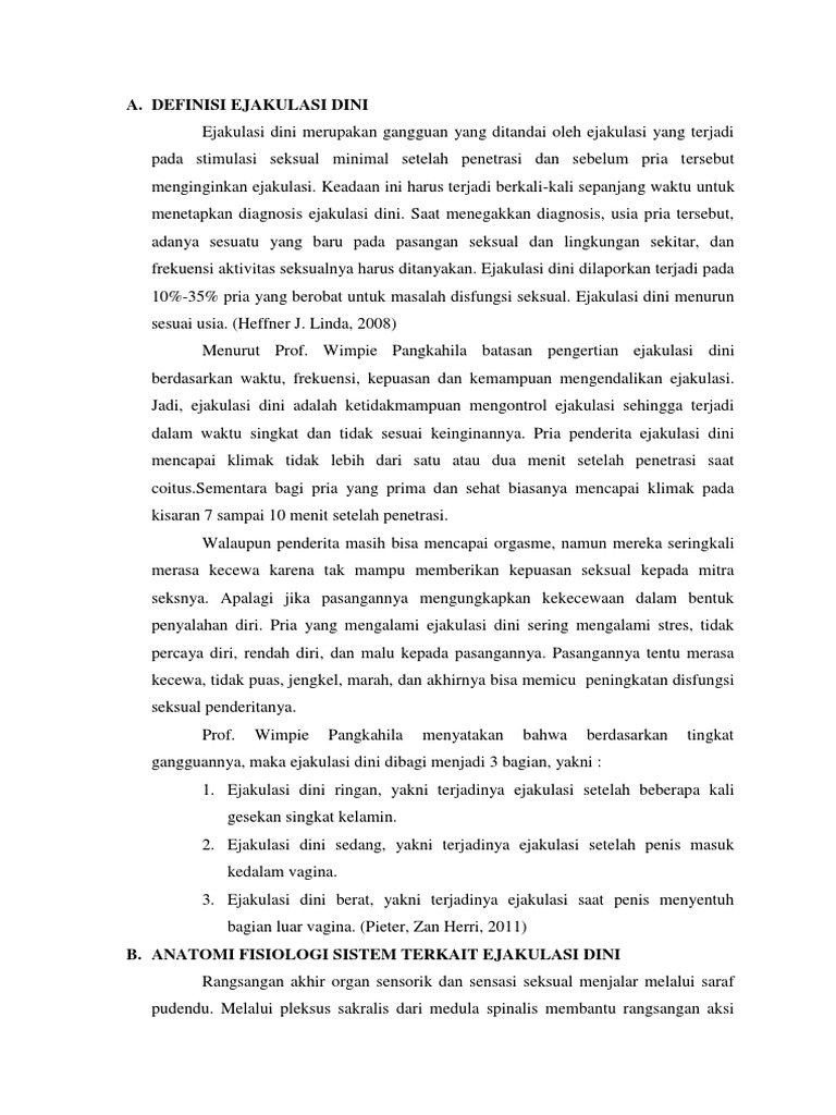 Makalah Ejakulasi Dini | PDF