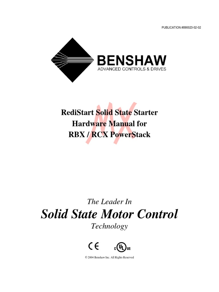 RediStart-RBX-RCX Hardware Manual PDF | PDF | Electric Motor | Power Supply