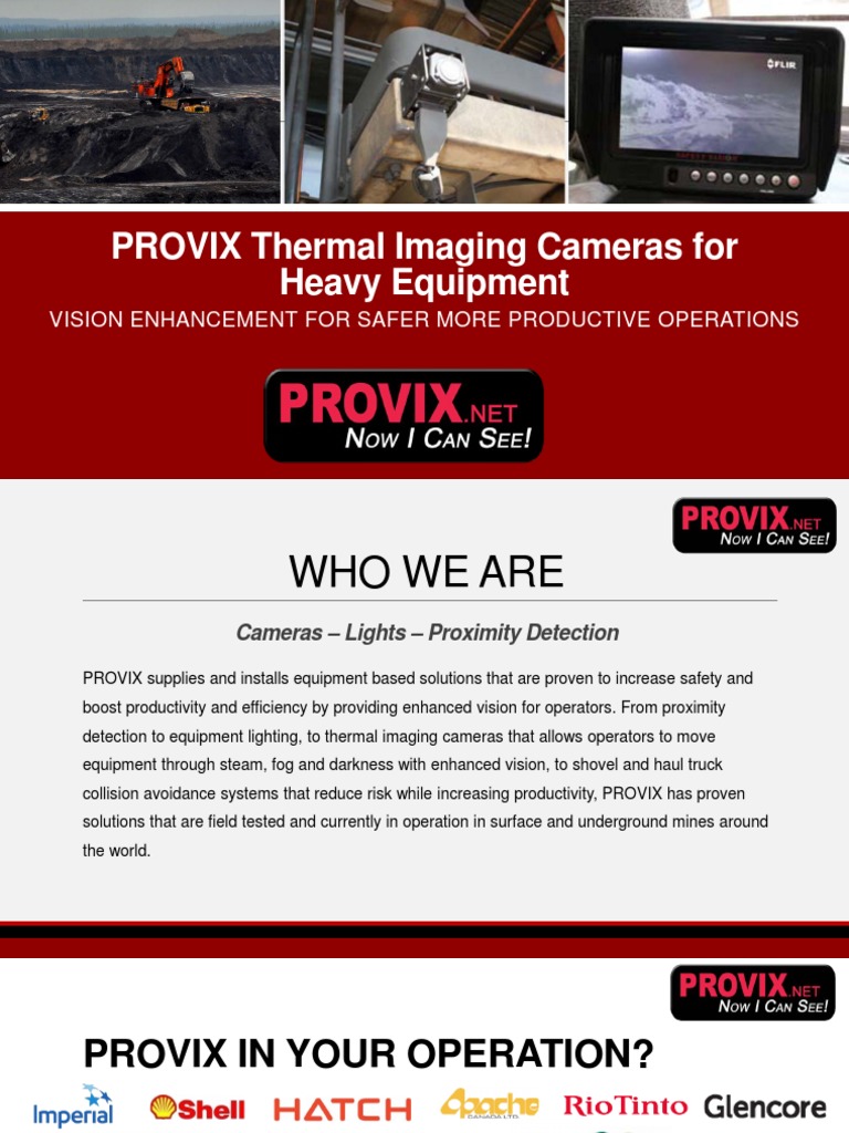 PROVIX Thermal Imaging Cameras For Heavy Equipment PDF | PDF | Computer ...